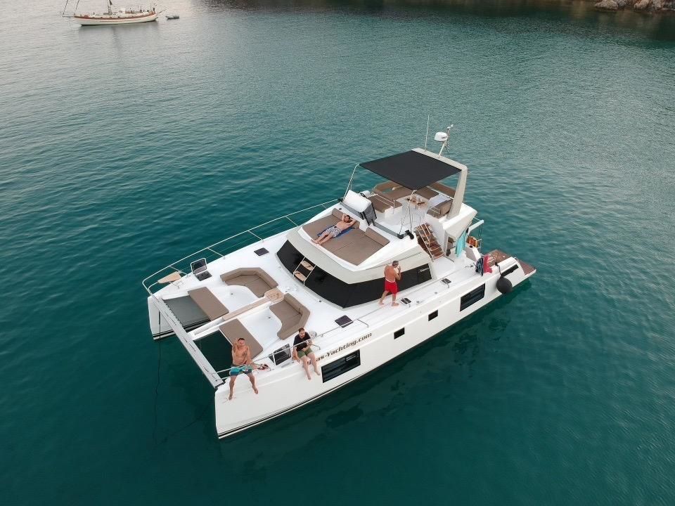 Power catamaran Nautitech 47 Power AG Princess for rent - Greece ...