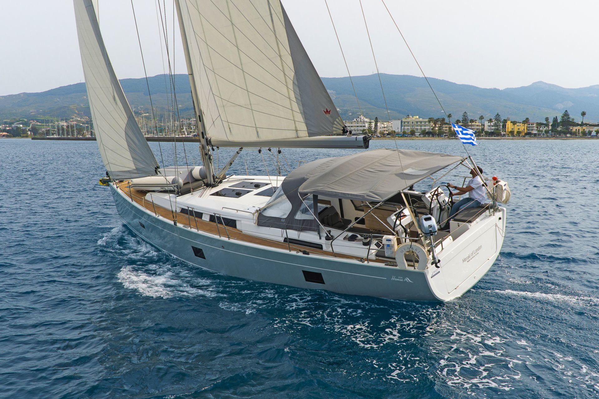Sailing yacht Hanse 458 Meraki of London for rent - Greece | Boataround
