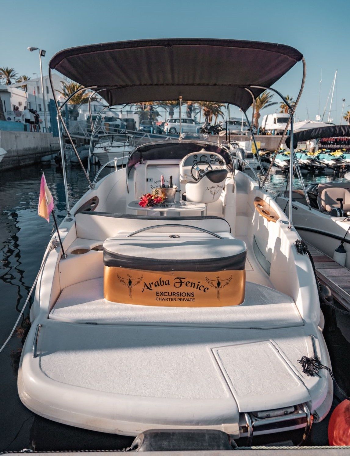 Motorboat Rio 750 Day Cruiser Arabe Fenice for rent - Spain | Boataround