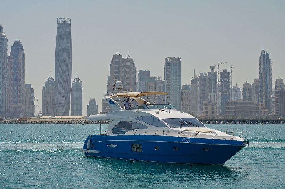 Motor yacht Gulf Craft Majesty 63 Blue Lagoon for rent - United Arab ...