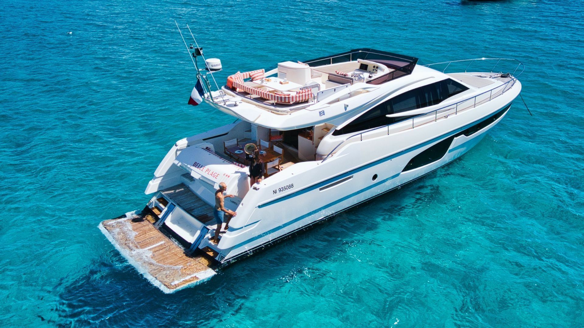 Motor yacht Ferretti 650 Belle Plage for rent - France | Boataround
